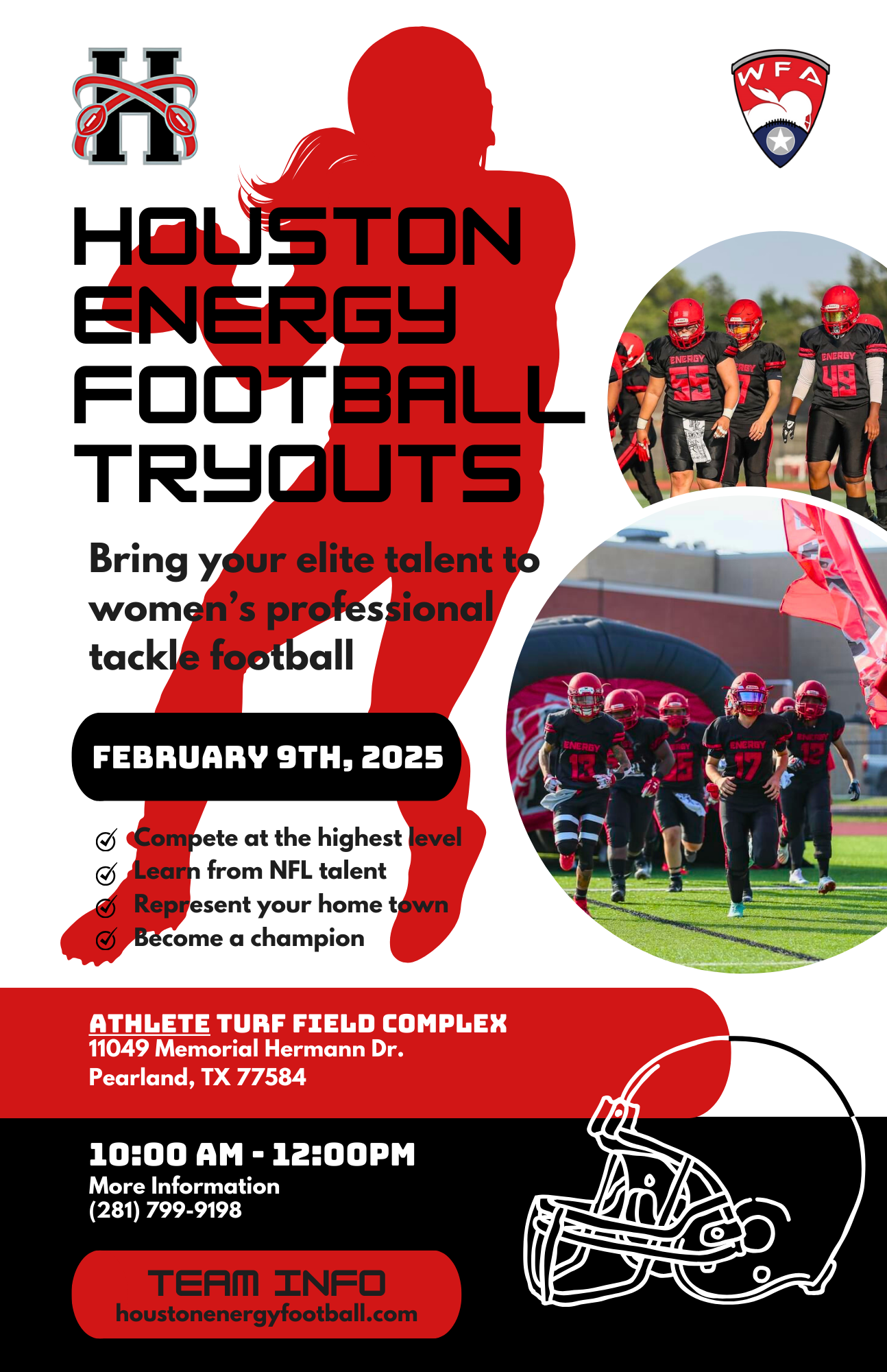 Houston Energy Football | Tryouts
